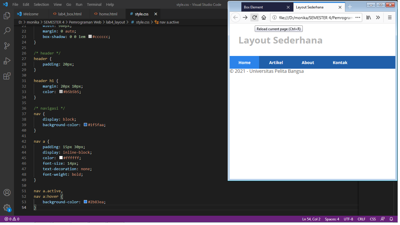GitHub - Monika-Pakpahan/Lab4Web: Tugas praktikum 4 matakuliah pemrograman web Universitas ...