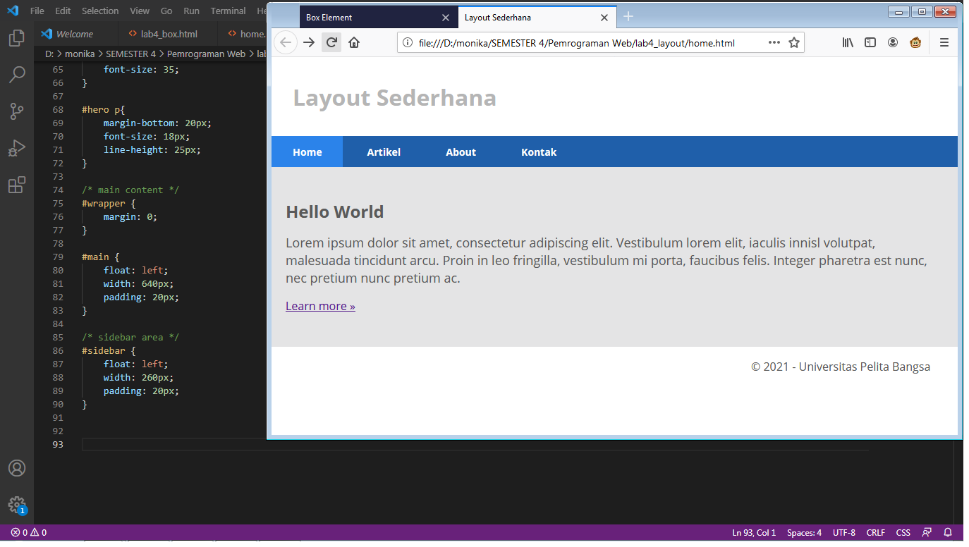 GitHub - Monika-Pakpahan/Lab4Web: Tugas praktikum 4 matakuliah pemrograman web Universitas ...