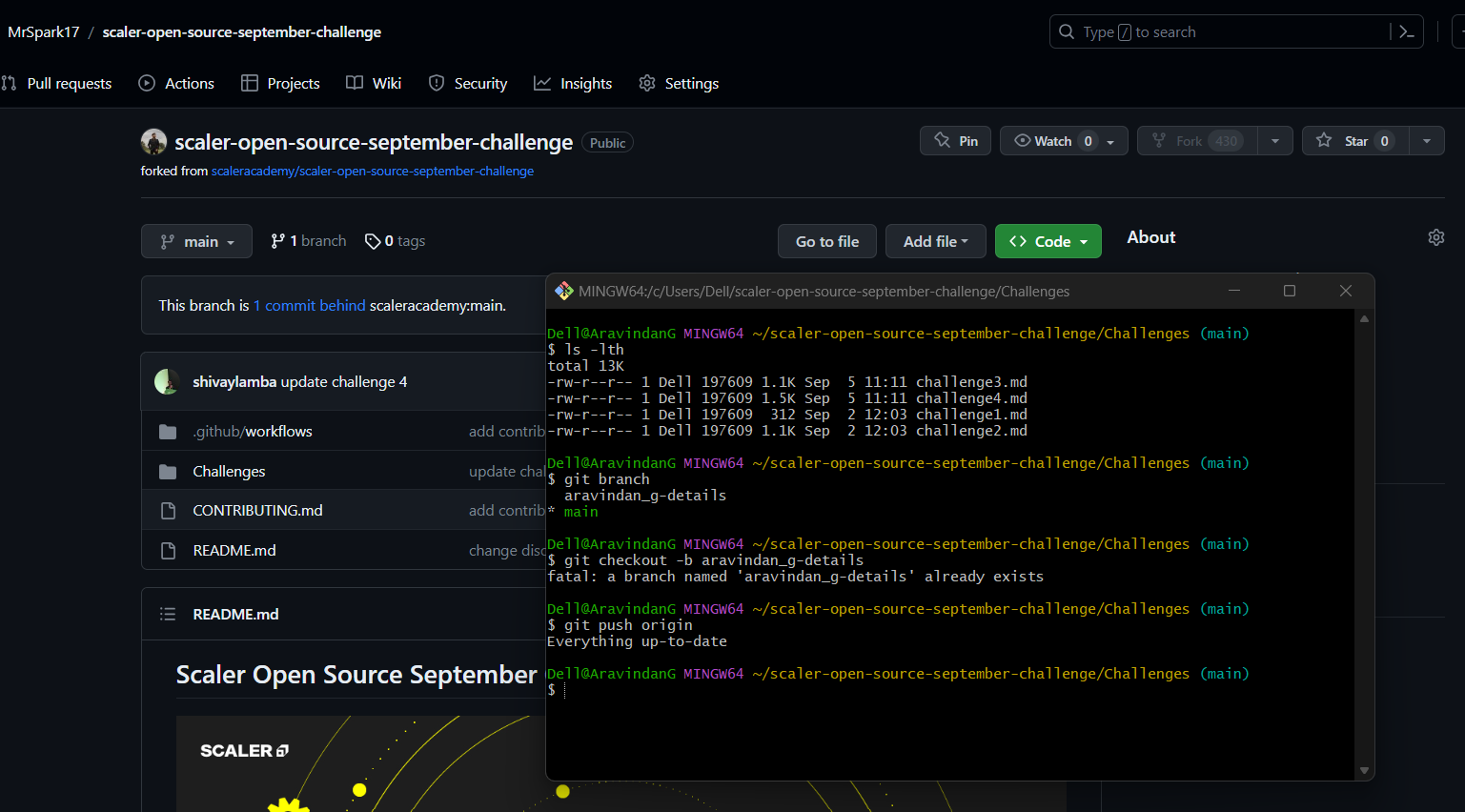 Challenge #1 - Aravindan G · Issue #425 · scaleracademy/scaler-open ...