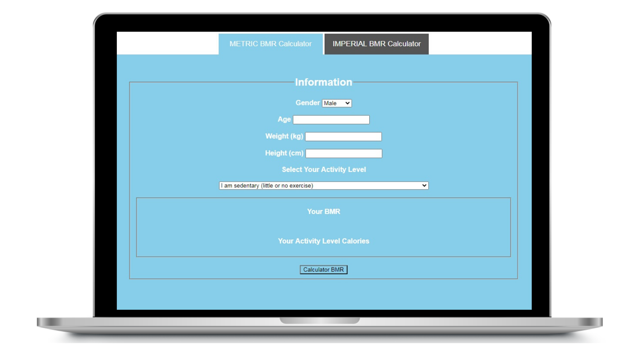 GitHub - Edennyk/BMRCalculator: Academic Project: BMR Calculator