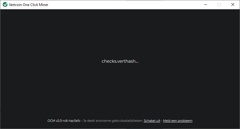 Stuck at "checks.verthash.." · Issue #124 · vertcoin-project/one-click-miner-vnext · GitHub