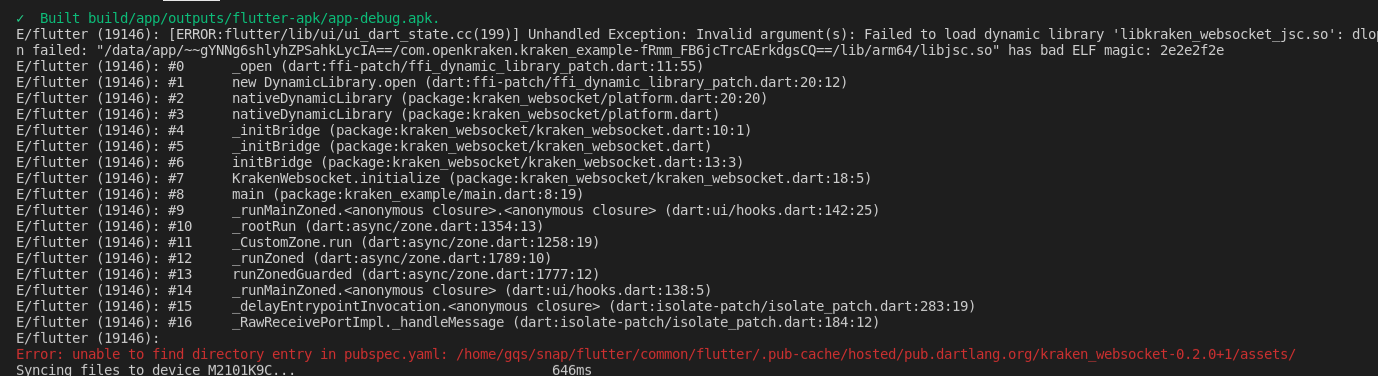 使用 源码 demo编译 出现错误，导致无法正常展示页面 · Issue #705 · openkraken/kraken · GitHub