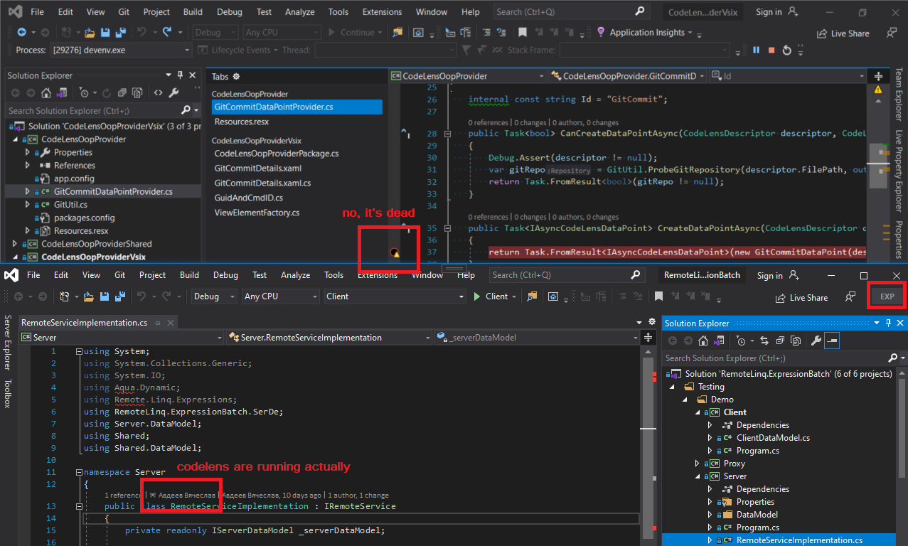 Breakpoints don't works at CodeLensOopProvider.dll · Issue #231 ...