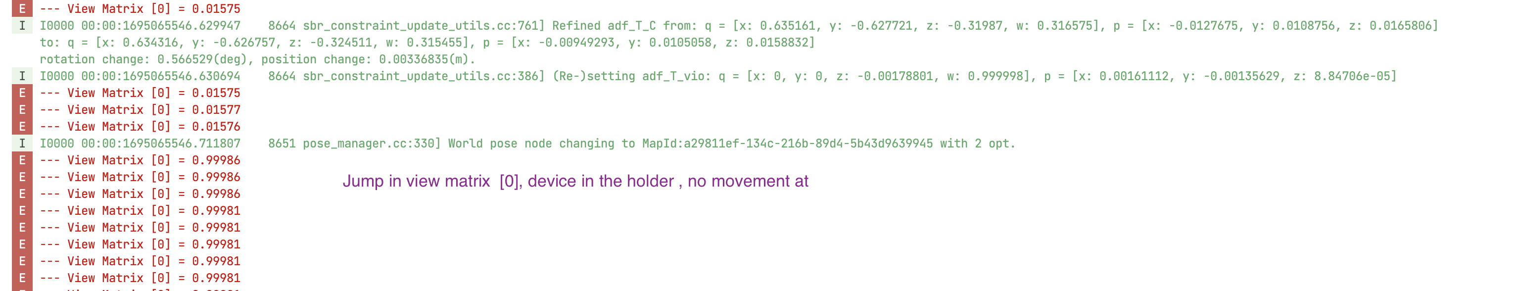Arcameragetviewmatrix Doesnt Starts At Identity And Is Rotated Around Y After While Jumps To