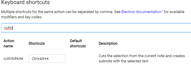 (Feature request) Shortcut to create sub-note from selected text and include it automatically in ...