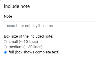 (Feature request) Shortcut to create sub-note from selected text and include it automatically in ...