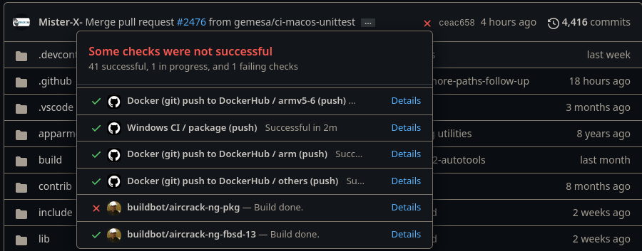 buildbot/aircrack-ng-fbsd-13 is still being triggered · Issue #2481 · aircrack-ng/aircrack-ng ...