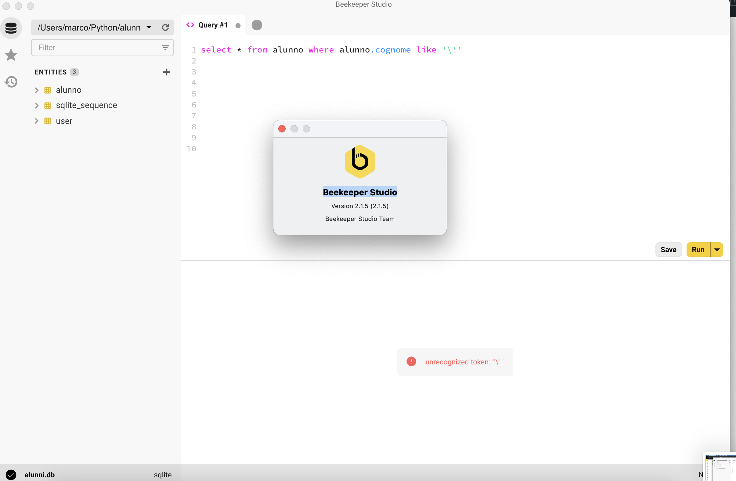 Use Single Quote In Query Tab Issue 877 Beekeeper studio beekeeper 