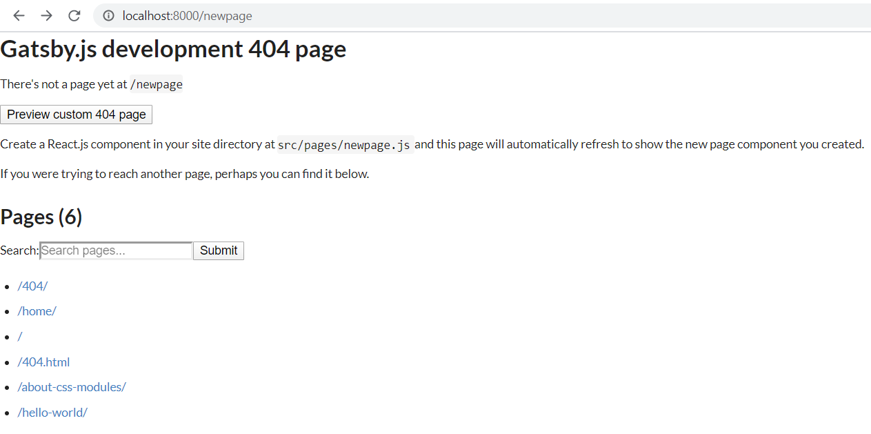Calling page "new-page" gives TypeError when page does not exist · Issue #20658 · gatsbyjs ...