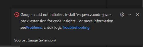 Recurring gauge initialization problem message · Issue #734 · getgauge/gauge-vscode · GitHub