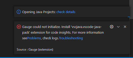 Recurring gauge initialization problem message · Issue #734 · getgauge/gauge-vscode · GitHub