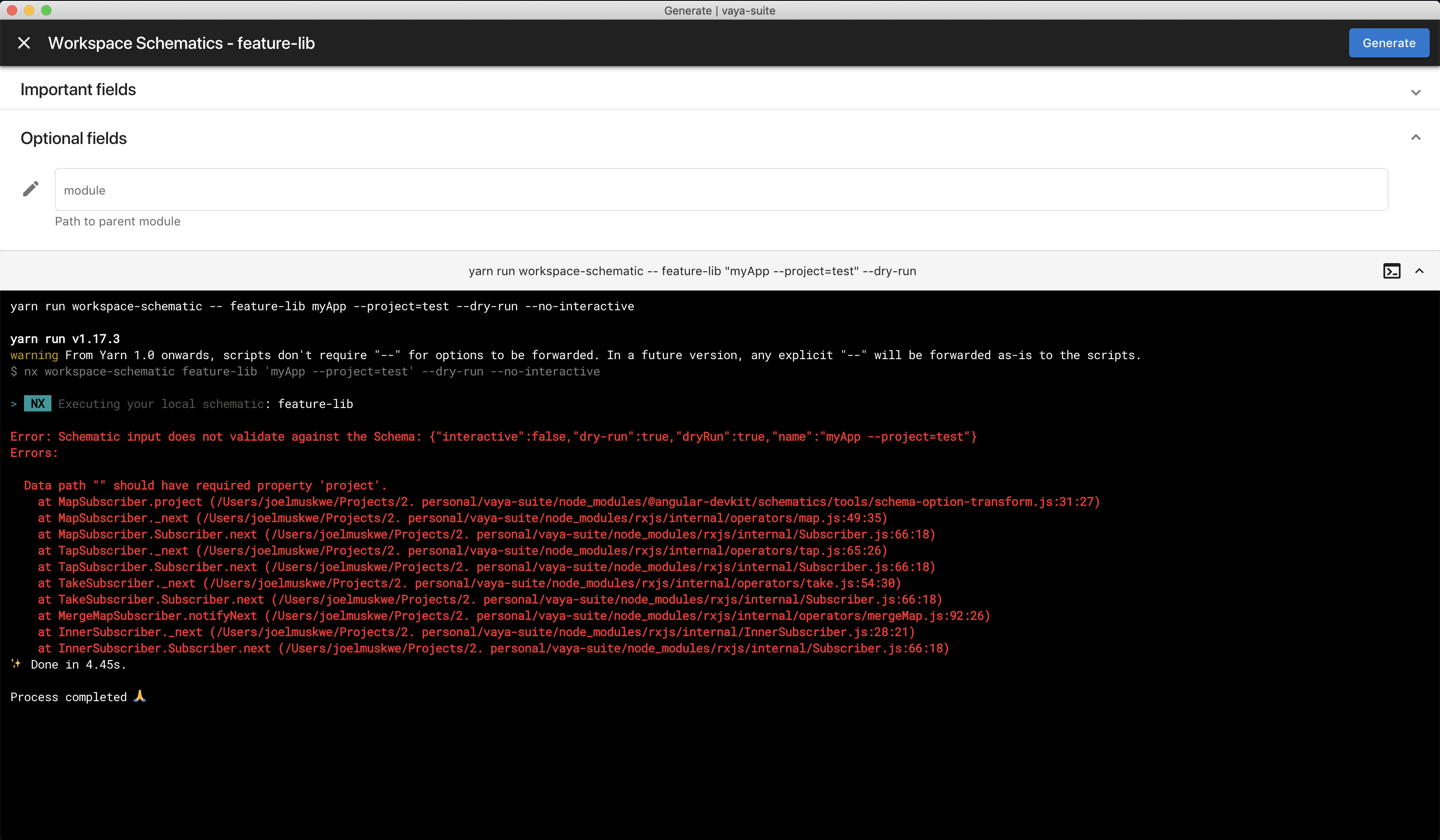 Failing to pass options using workspace-scematics · Issue #1742 · nrwl/nx · GitHub