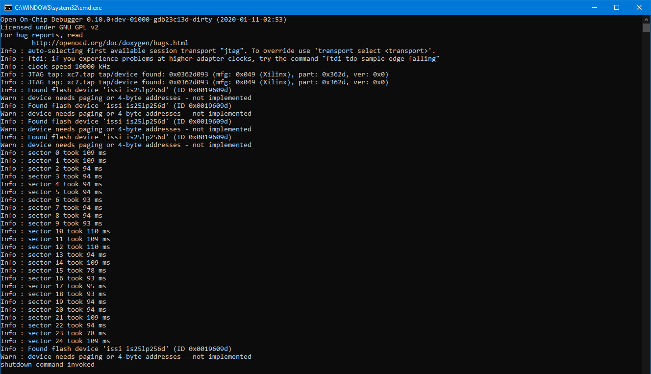 Screamer M.2 - Unable to flash · Issue #45 · ufrisk/pcileech-fpga · GitHub