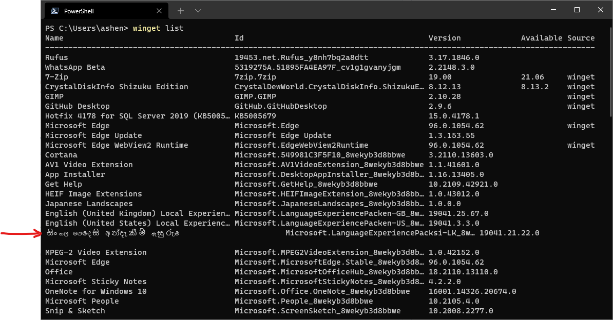Sinhala Language Characters Doesnt Render Correctly · Issue 11998 · Microsoftterminal · Github