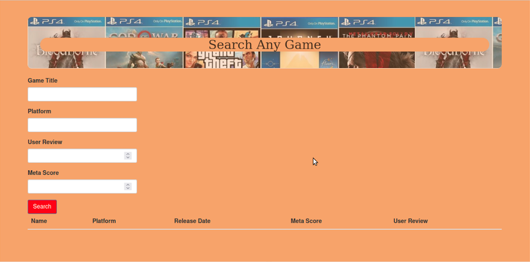 GitHub - ritoma14/Video-Game-Search-Catalog: Video game search catalog ...