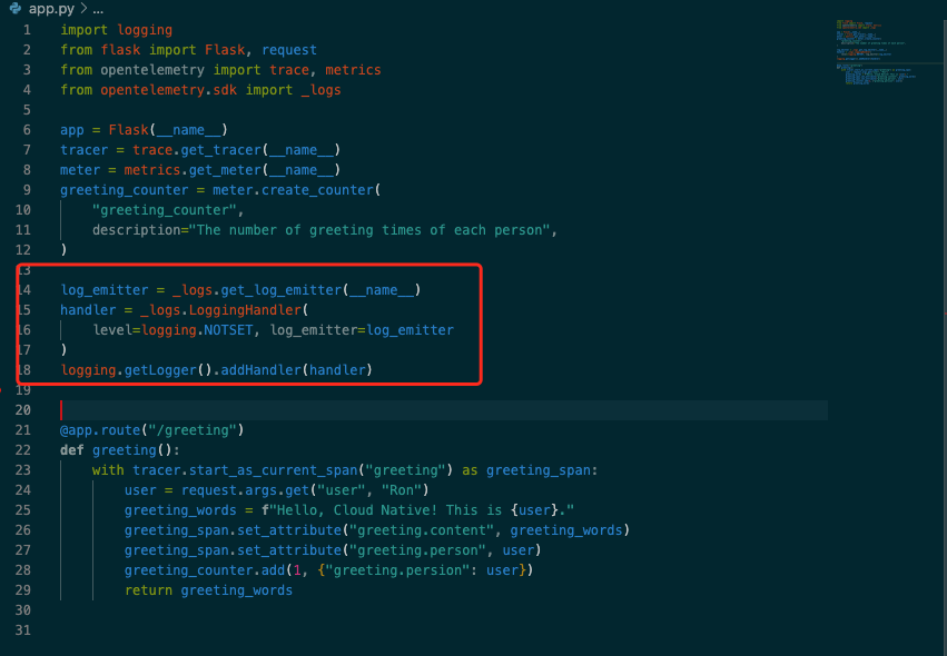Logs instrumentation doesn't work with flask Werkzeug · Issue #2955 · open-telemetry ...