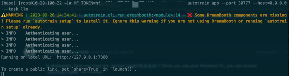 Is Port Host Parameters Not Working Yet · Issue 280 · Huggingface Autotrain Advanced · Github