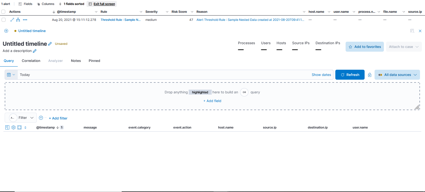 [Security Solution]Timeline/Template cant display in full page when ...