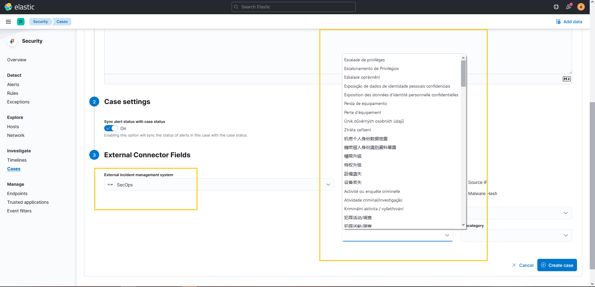 [ServiceNow Integration] Multiple language choices show up even when ...
