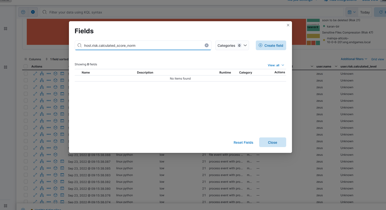 [Security Solution]host.risk.calculated_score_norm and user.risk.calculated_score_norm fields ...