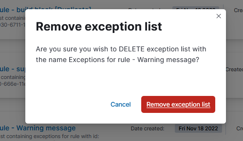 [Security Solution]Enhancement: Decrease Spacing and improve styling under delete prompt content ...