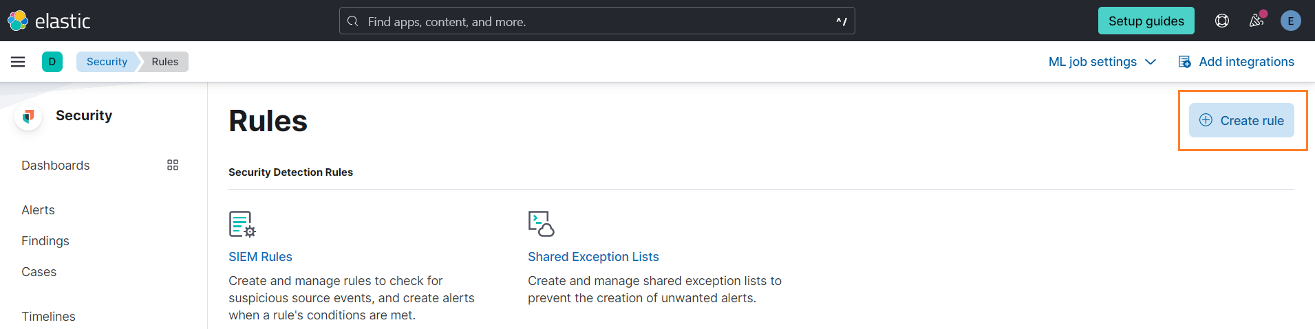 [Security Solution]Create Rule Button name need to identical with Rule Details Page · Issue ...