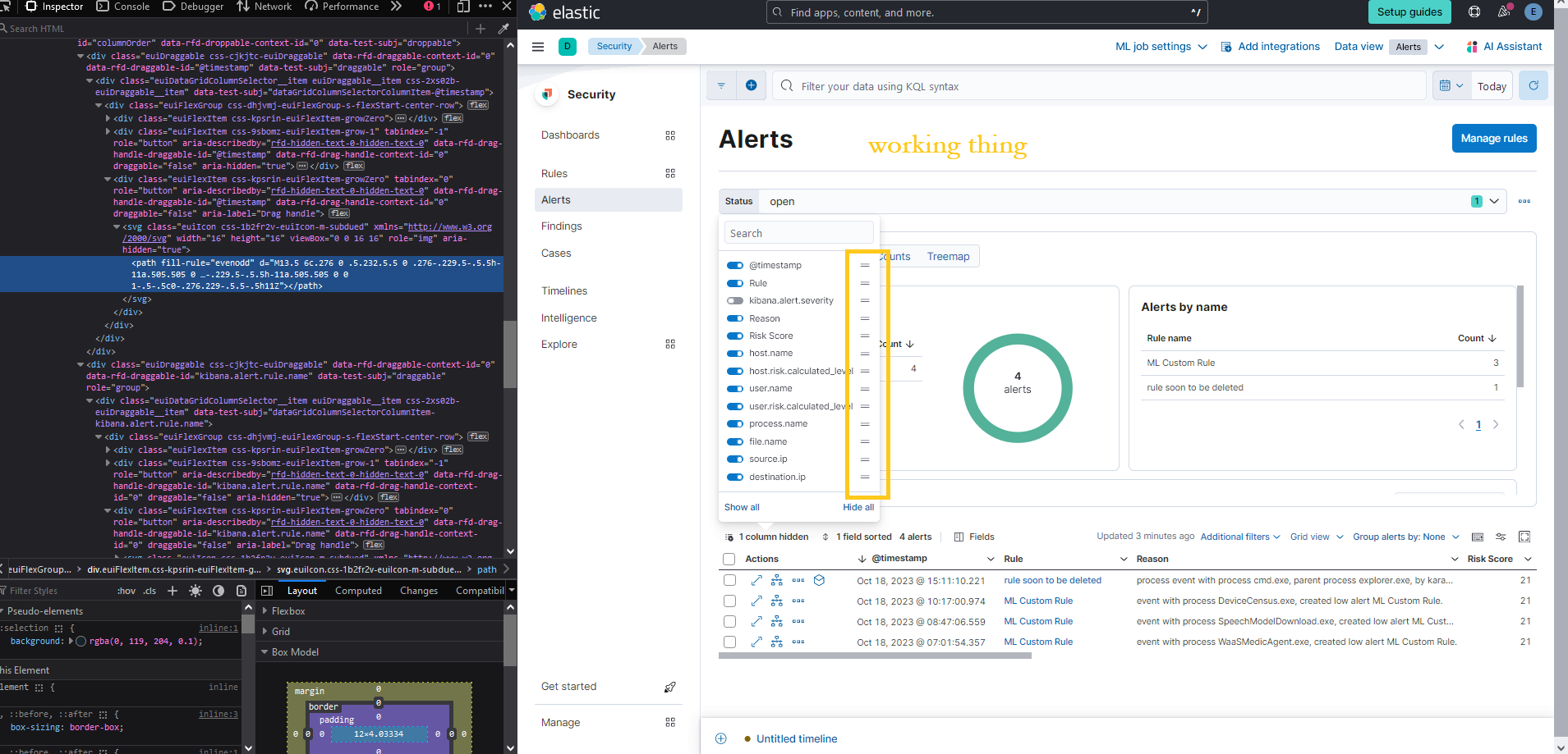 [Security Solution]Custom Fields not drag gable · Issue #169348 · elastic/kibana · GitHub