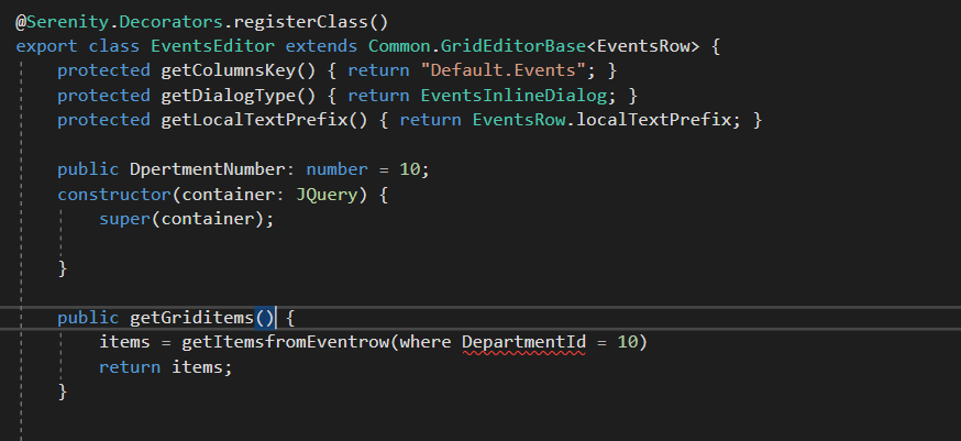 GridEditorBase without MasterDetails Relation · Issue #4856 · serenity-is/Serenity · GitHub
