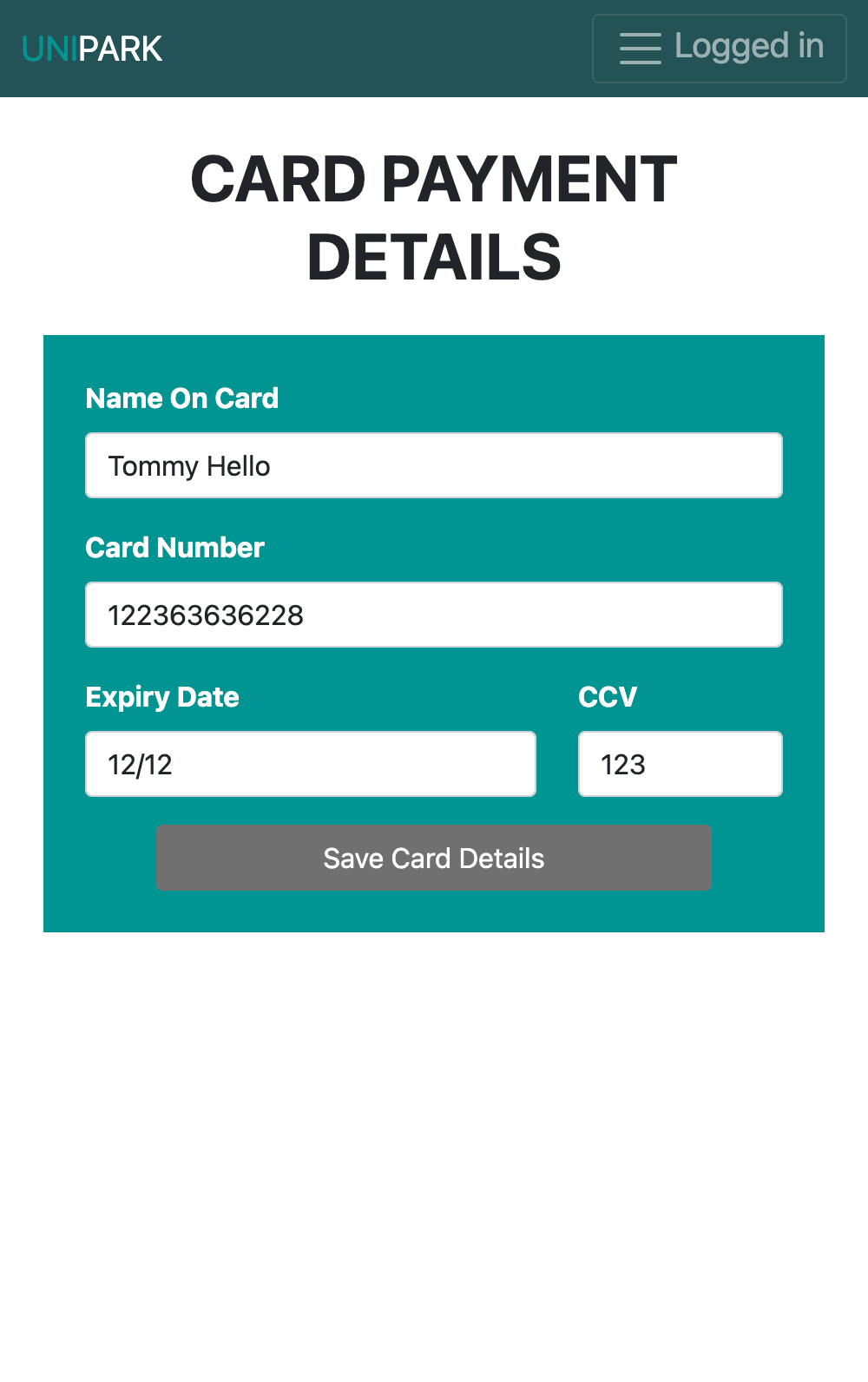 GitHub - Brian-McK/UNIPARK-Group-CA-Project