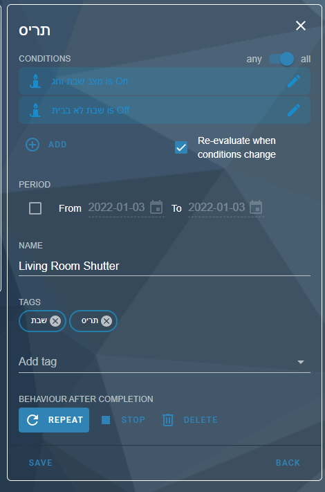 Conditions do not work (sometimes) · Issue #164 · nielsfaber/scheduler-component · GitHub