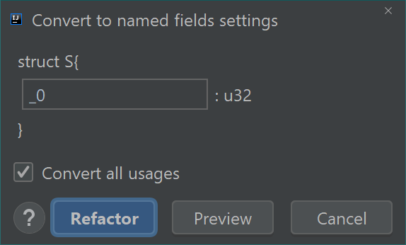 Convert to block struct refactor is overeager · Issue #5017 · intellij-rust/intellij-rust · GitHub