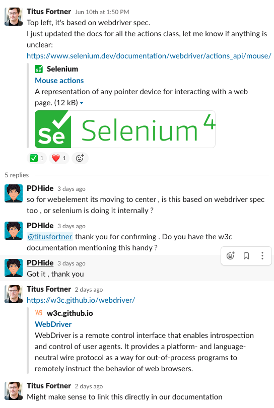 [🐛 Bug] Seleniun Nodejs Move Action Documentation Or Implementation Is