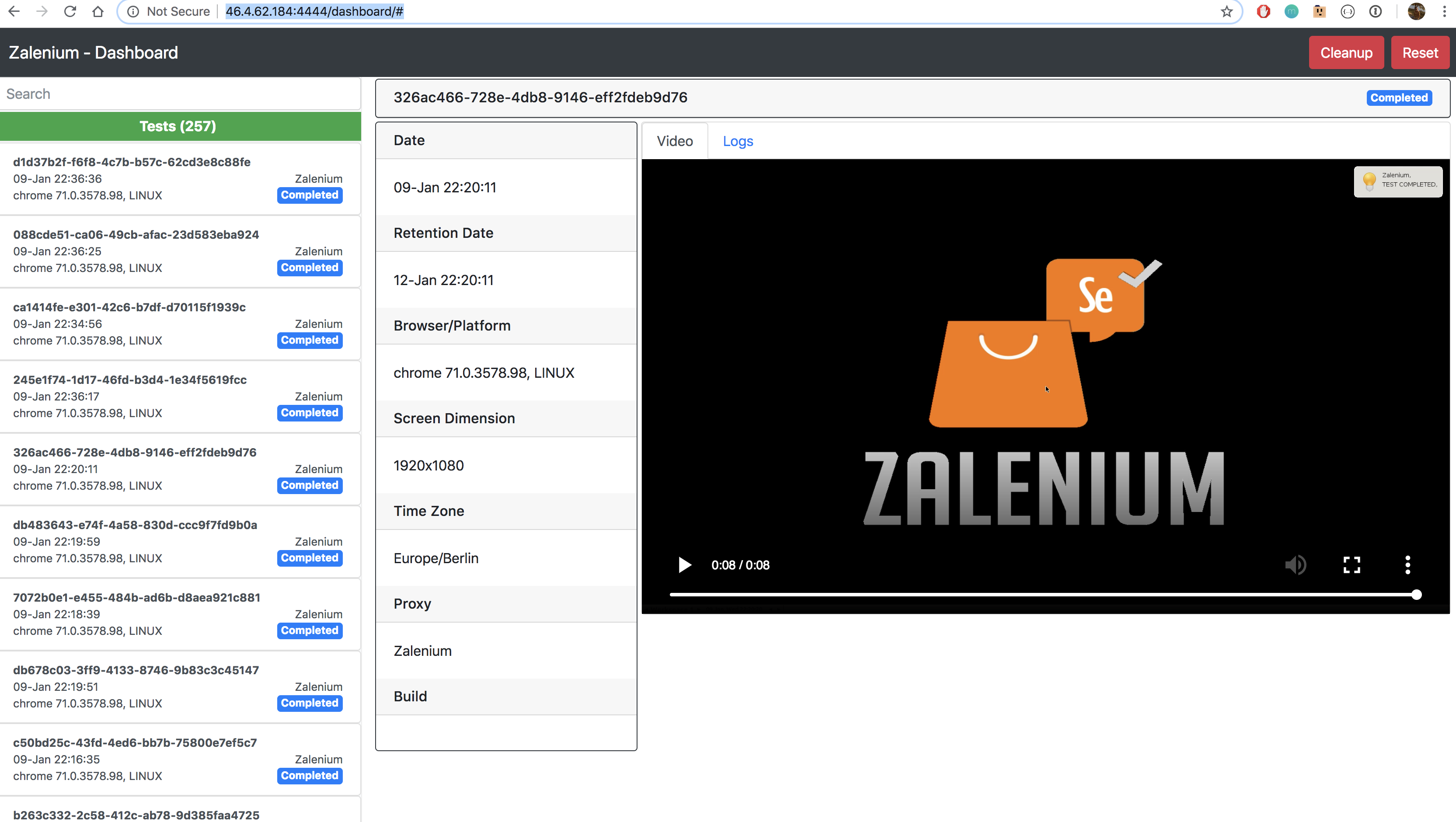 Browser Timout When Deploying Zalenium To A Server · Issue 816