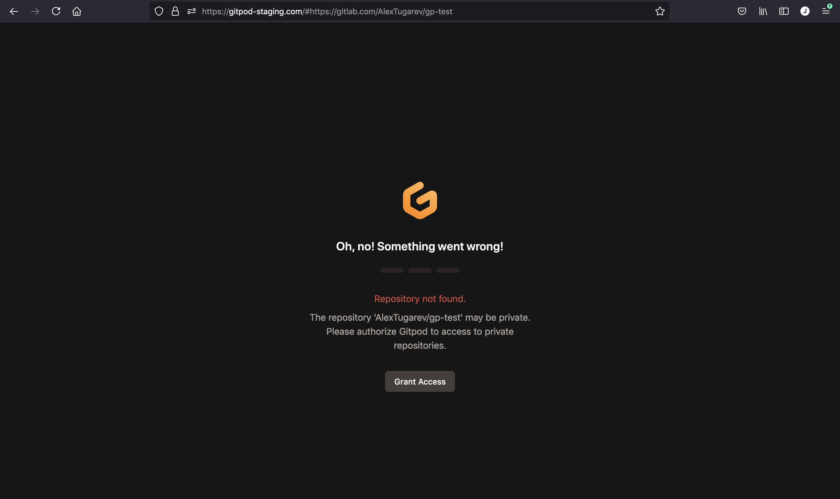 Improve Grant Access Rendering On Start Workspace · Issue 4083 · Gitpod Iogitpod · Github