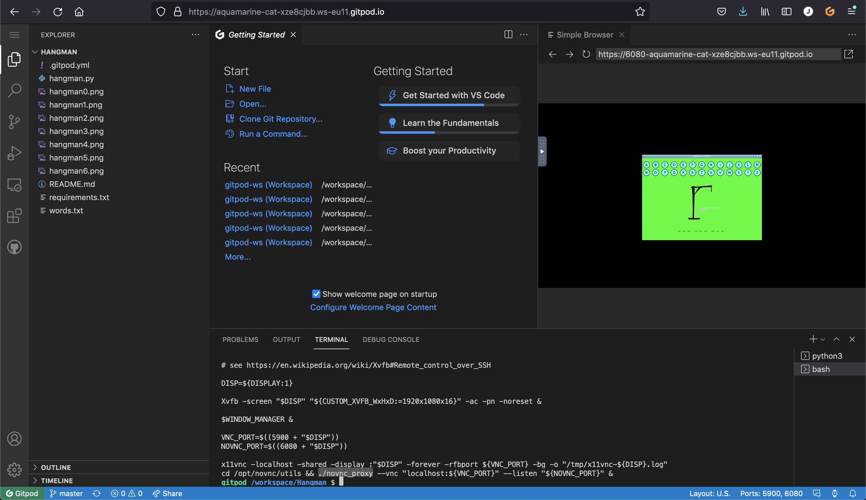 VNC Port not initialized · Issue #4770 · gitpod-io/gitpod · GitHub