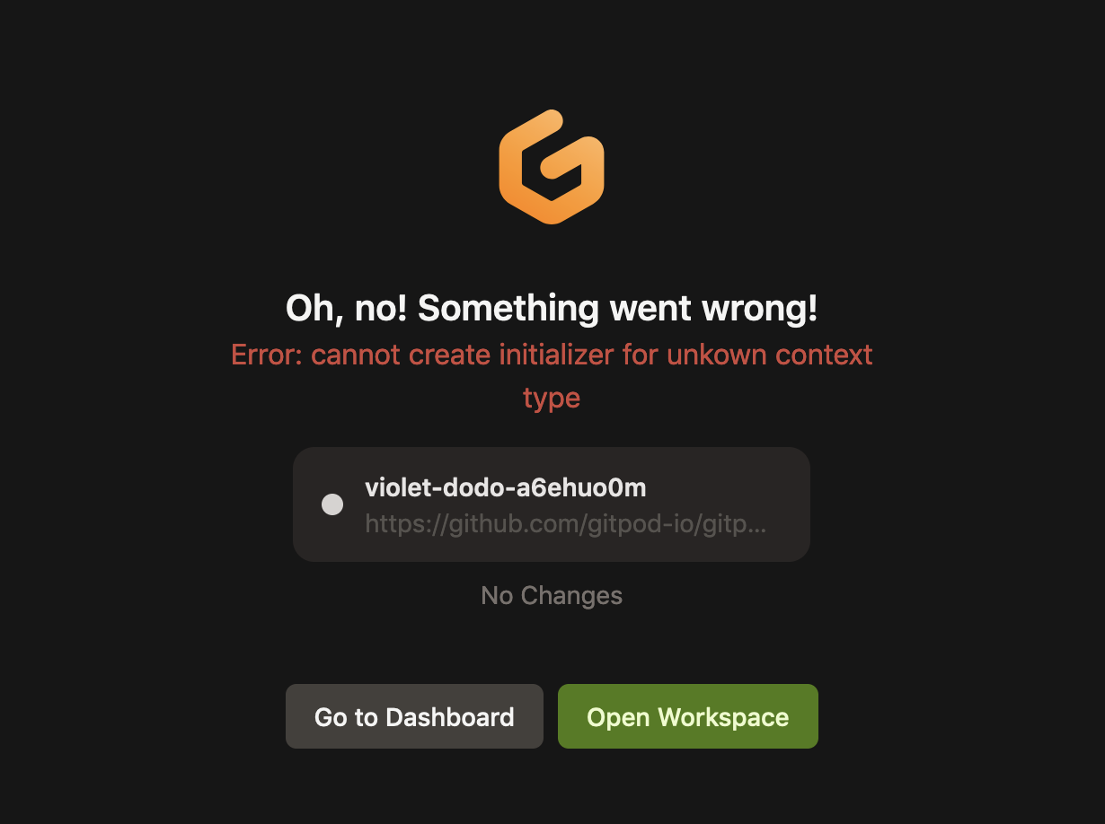 Open Workspace With Files From A Template Context But No Git Remote · Issue 6903 · Gitpod Io