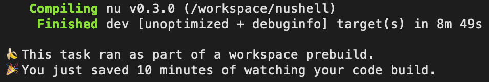 Please enable prebuilt workspaces to accelerate Gitpod start-up times · Issue #799 · nushell ...