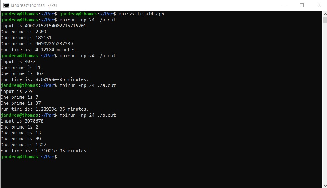 Github Justin Andreatrial Division In Parallel This Program Will Calculate In Parallel The