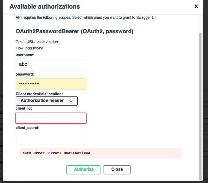 Oas 3 Oauth2 Securityscheme Description Does Not Appear · Issue