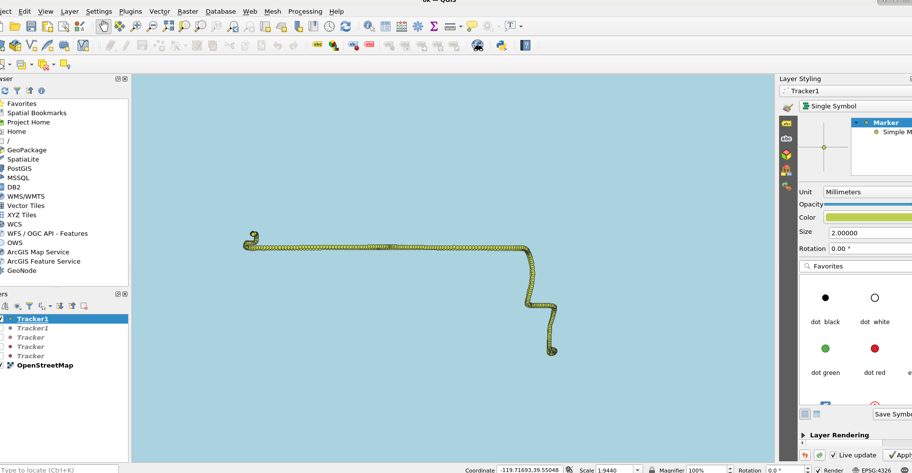 Import CSV file plots coordinates in the middle of the ocean · Issue ...