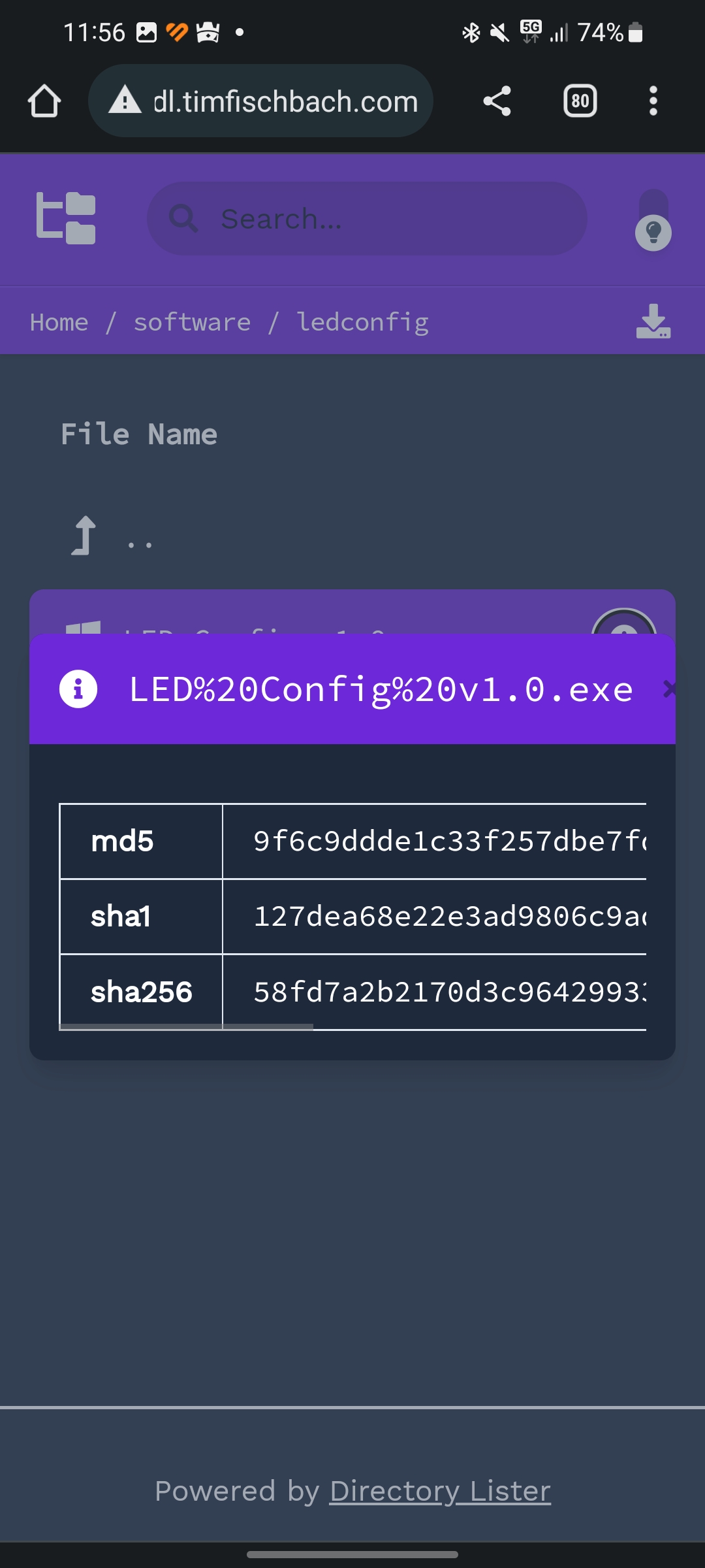 Blank spaces not showing up on md5 info page. · Issue #1006 · DirectoryLister/DirectoryLister ...