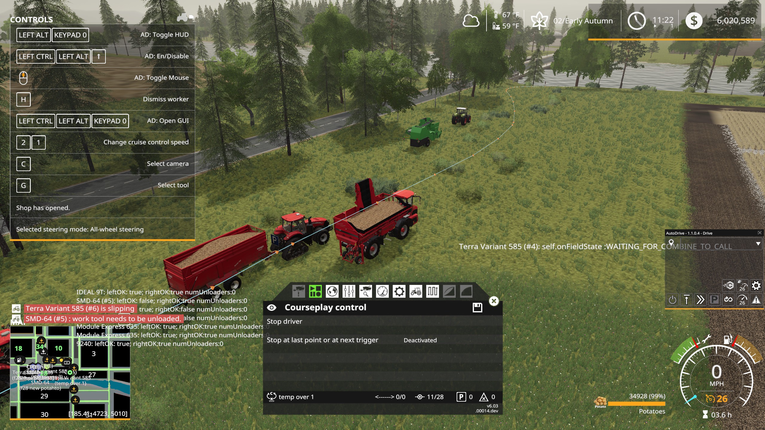 Holmer Overloader does not stopping at overloading point · Issue #6476 · Courseplay/courseplay ...