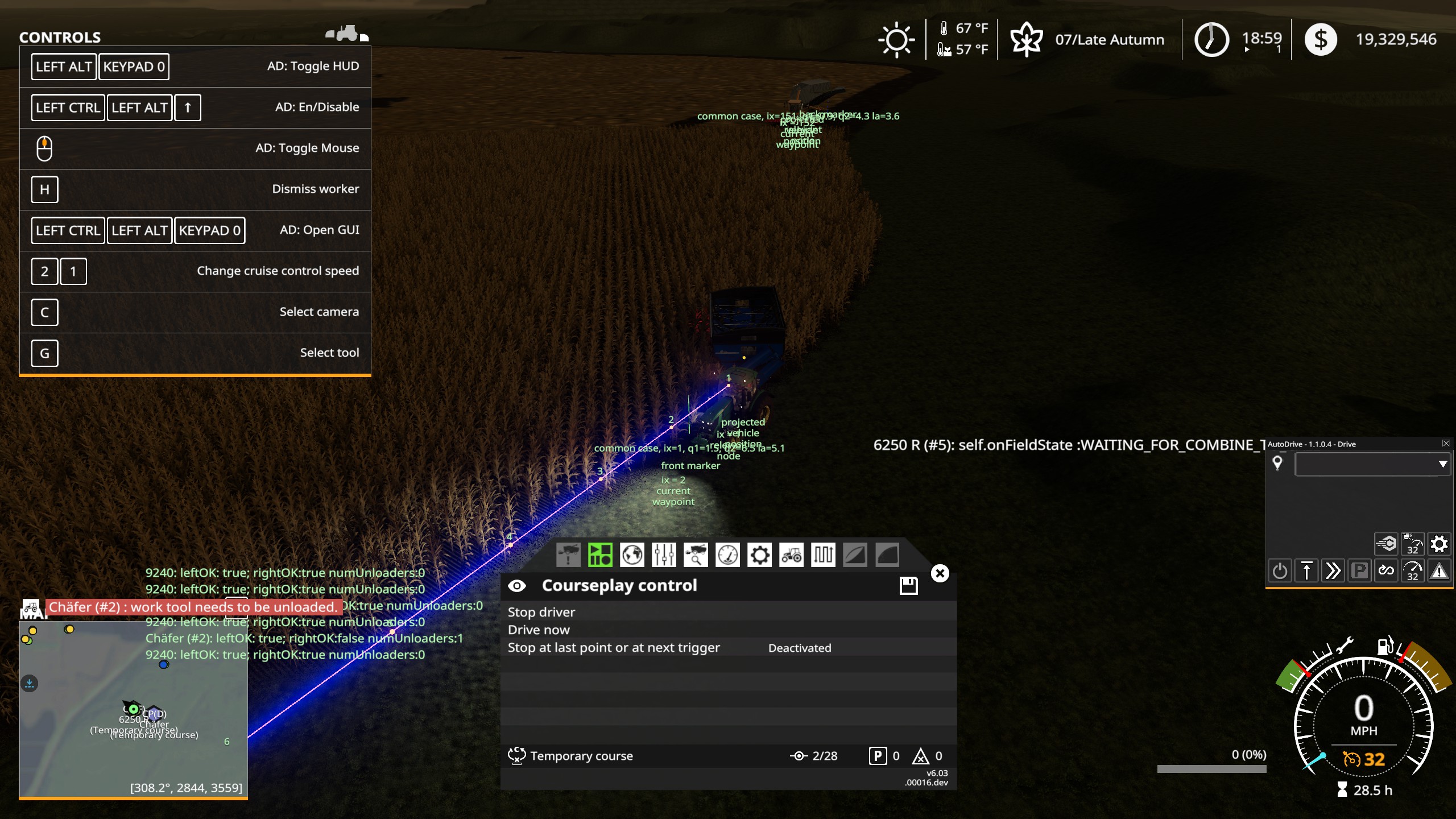 Holmer overloader not going to combine · Issue #6479 · Courseplay/courseplay · GitHub
