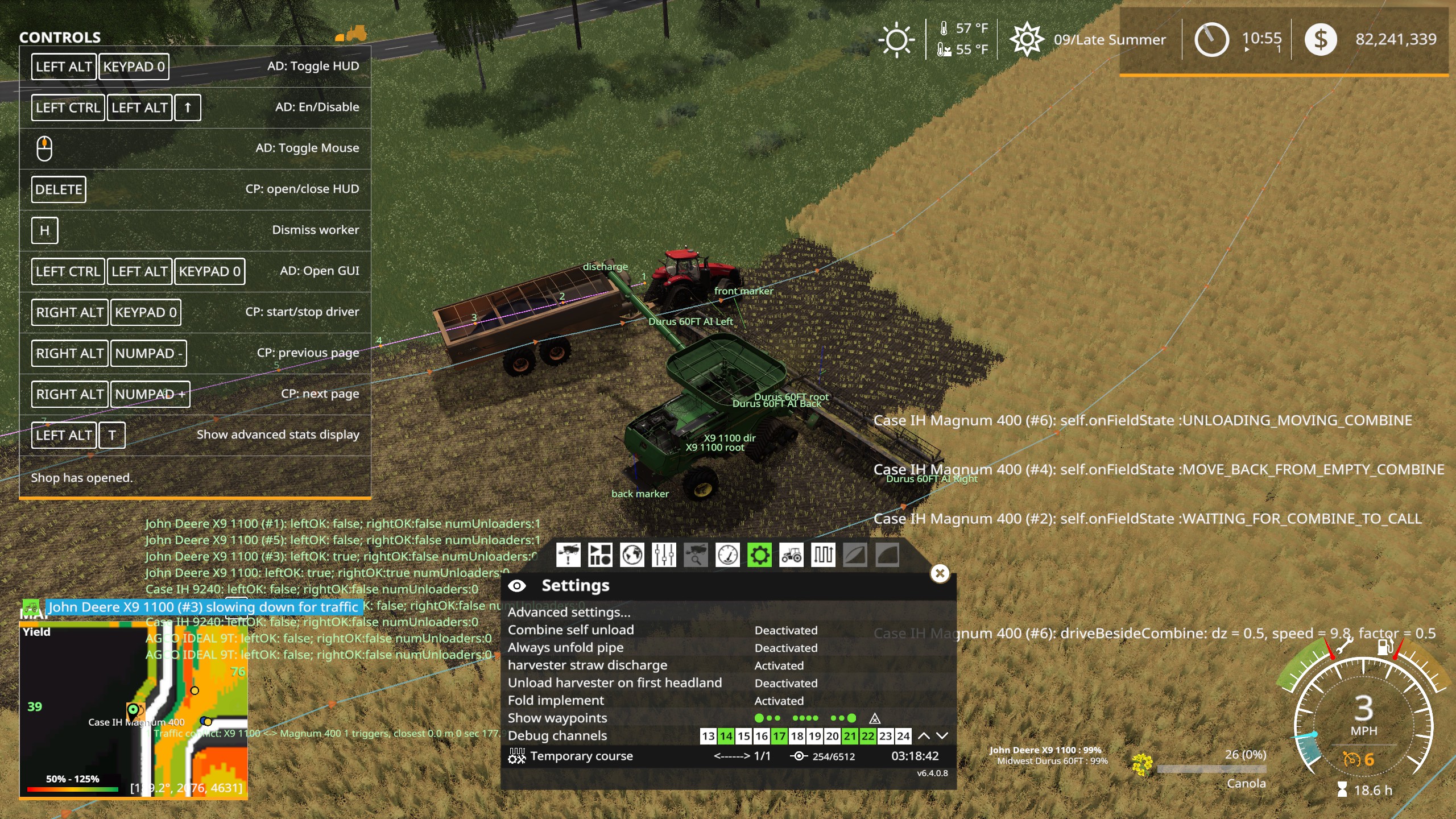 Combines run into overloader when using 60ft header · Issue #7549 · Courseplay/courseplay · GitHub