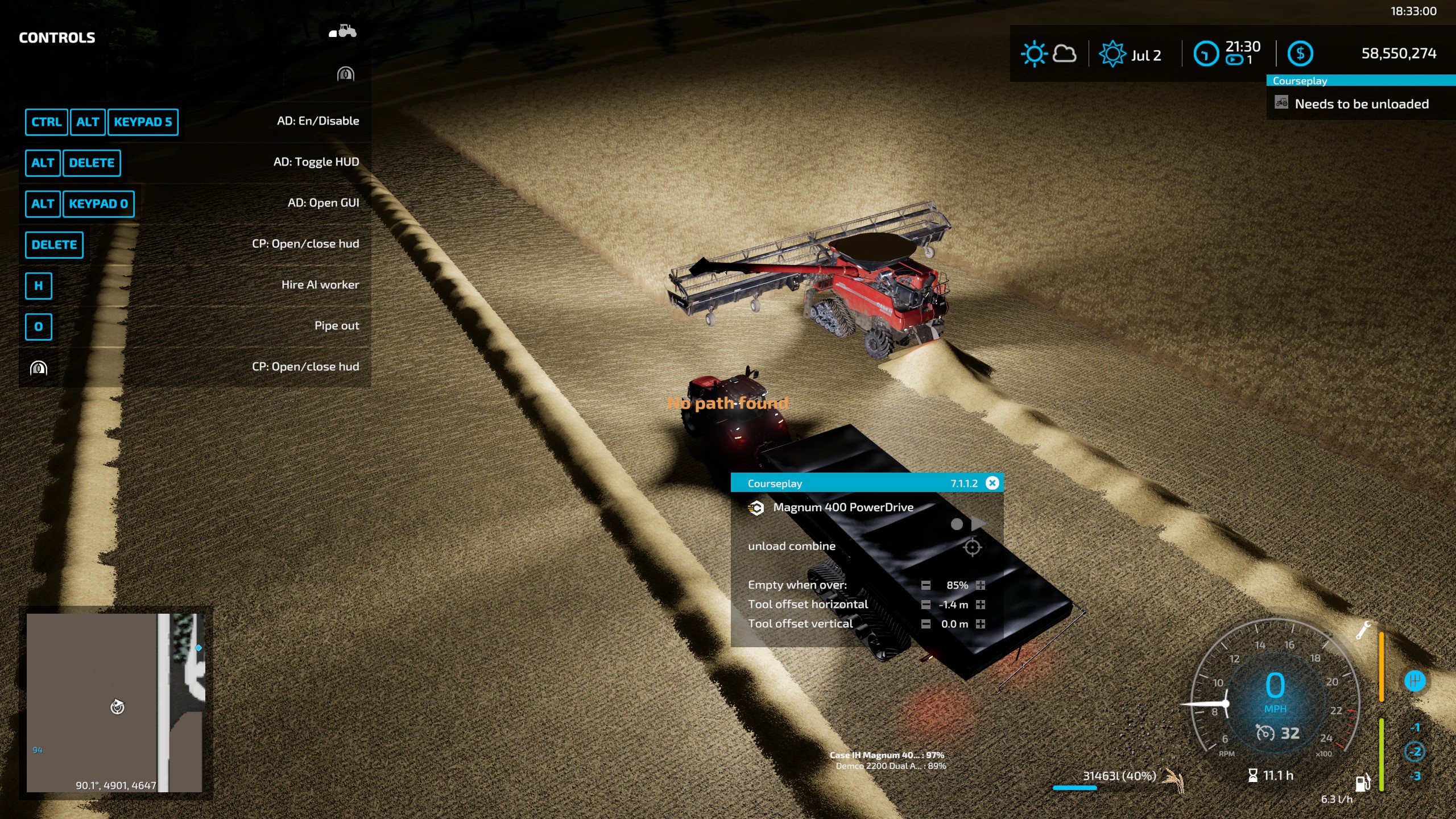 [BUG_SP] no path found - send driver to unload in trailer · Issue #1966 ...