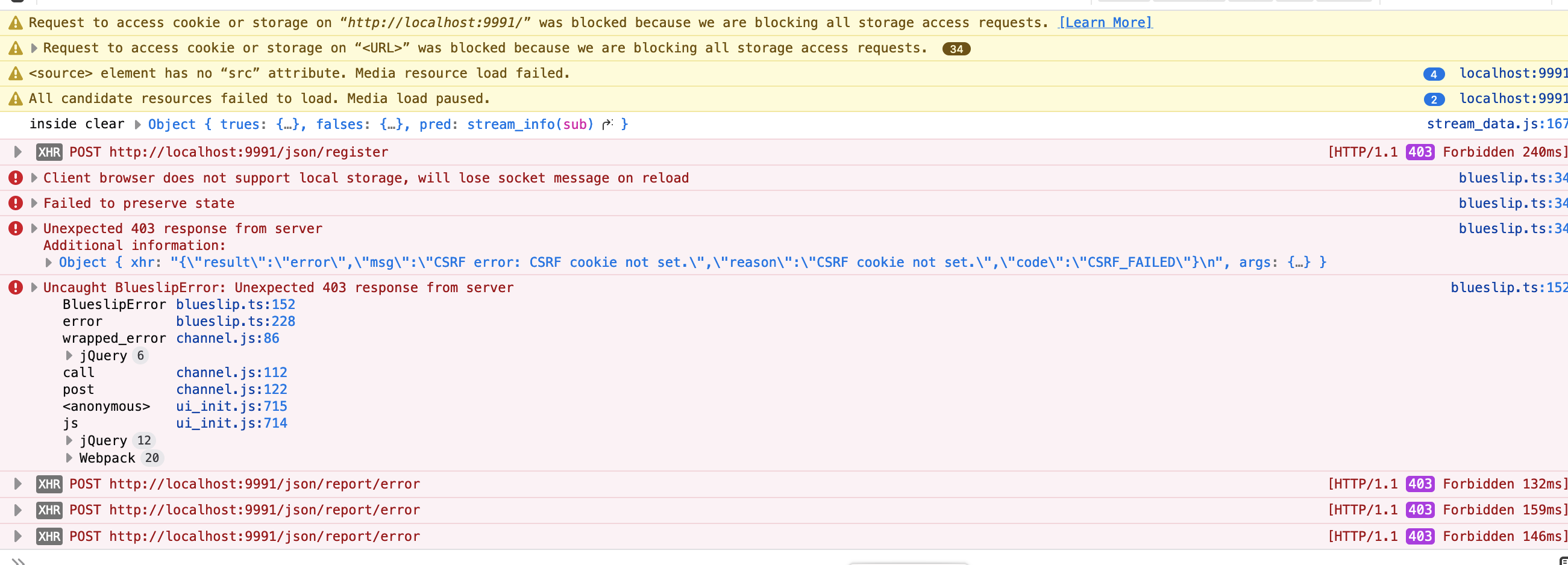 Fix Exception Accessing Local Storage In Firefox 104 Likely With Some 9885