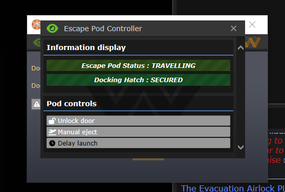 New escape pod tgui doesn't replace old ui · Issue #1673 · cmss13-devs/cmss13 · GitHub