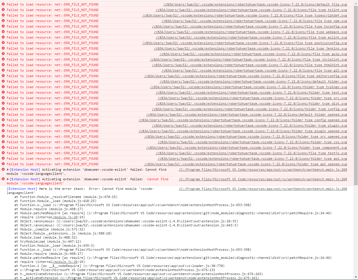 Typeerror Cannot Read Property Language Of Undefined · Issue 442 · Microsoftvscode Eslint