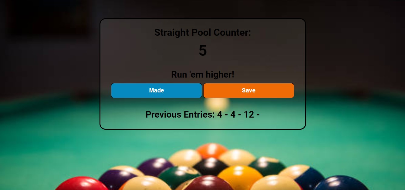GitHub - jbenj-upenn/StraightPoolCounter