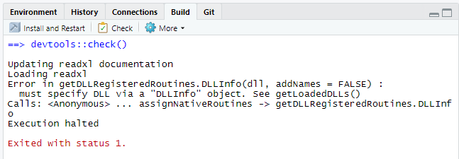 Error in getDLLRegisteredRoutines.DLLInfo · Issue #520 · tidyverse/readxl · GitHub